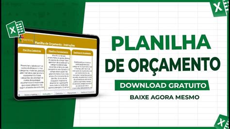 Modelo de Planilha de Orçamento Gerencie Qualquer Orçamento