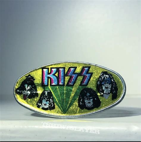 Vintage Kiss Pin Yellow Ellips Prismatic Prism Tshirtslayer Tshirt And Battlejacket Gallery