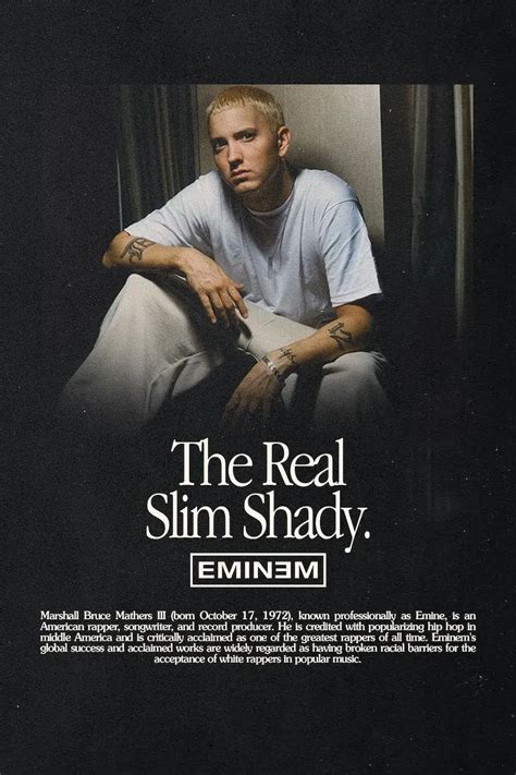 Eminem Real Slim Shady Poster Postertok