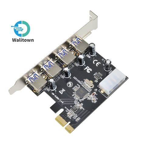 4 Port Pci E To Usb 3 0 Hub Pci Express Expansion Card Adapter Board Shopee Philippines