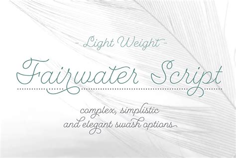 Fairwater Script Font Youworkforthem