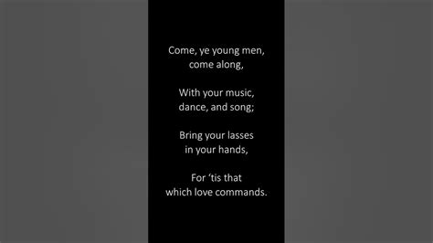 To The Maypole Haste Away Sung Shorts Youtube