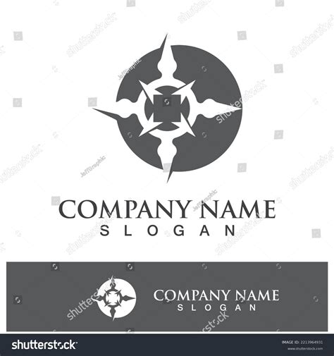 Compass Icon Logo Design Symbol Vector Stock Vector Royalty Free