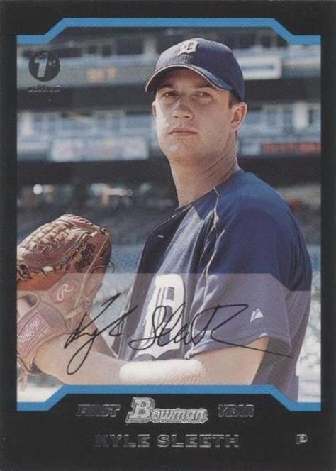 2004 Bowman First Year Kyle Sleeth 210 1st Edition Rc For Sale