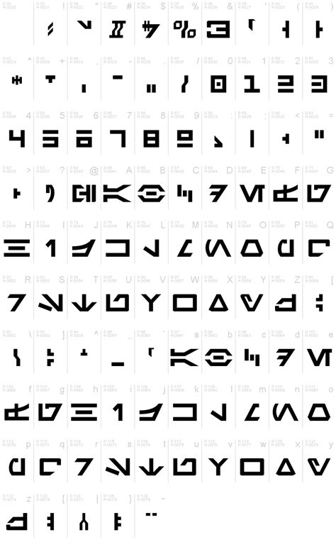 Aurebesh Af Legends Font