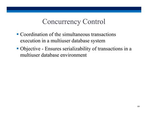 1 Transaction Processing And Concurrency Controlpptx Databases Computer Software And