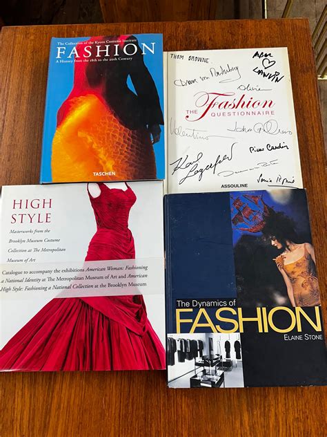 Set Of Fashion Table Books Dynamics Of Fashion High Style Kyoto