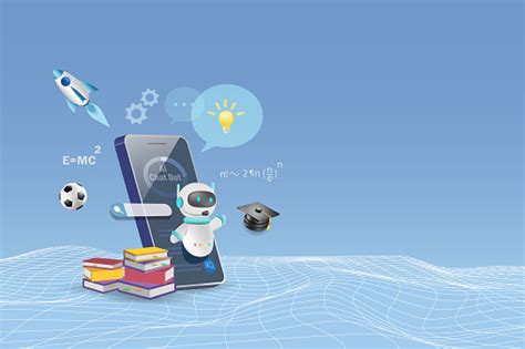 Ai 챗봇은 교육 학습에서 학교 조교 역할을 하여 스마트 솔루션을 생성합니다 인공 지능 로봇 기술 3d 벡터 책에 대한 스톡 벡터 아트 및 기타 이미지 Istock