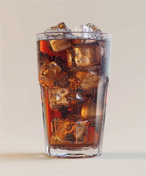 Refreshing Glass Of Soda With Ice Cubes Stock Illustration Illustration Of Bubbles Refreshing
