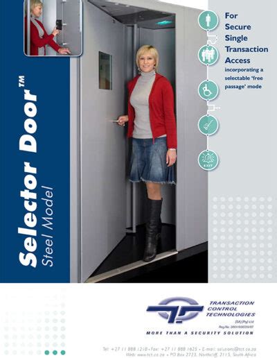 Selector Door Transaction Control Technologies