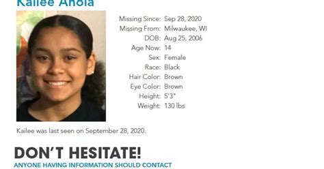 Police Seek Help Finding Missing 14 Year Old Girl