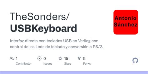 Github Thesondersusbkeyboard Interfaz Directa Con Teclados Usb En Verilog Con Control De Los