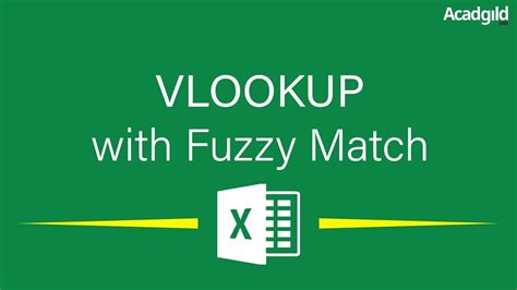 Vlookup With Fuzzy Match How To Use Vlookup Ms Excel Vlookup