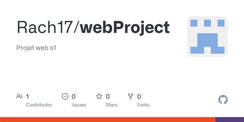 github rach17 webproject projet web s1