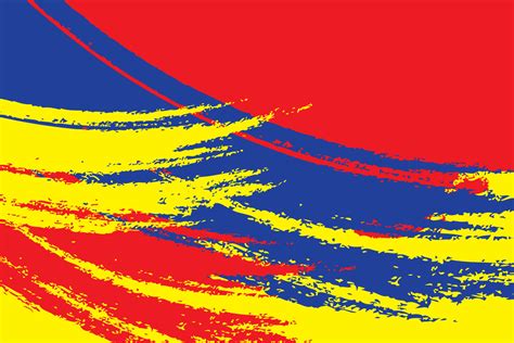 Primary Colors Background Blue Red And Yellow Modern Design Colorful