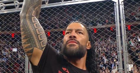 Roman Reigns Returns Seth Rollins Beats Cm Punk In Steel Cage Match On