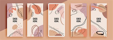 소셜 네트워크 스토리 벡터 일러스트레이션을 위한 트렌디한 편집 가능한 템플릿입니다 소셜 미디어를 위한 디자인 배경 Brand Name Online Messaging