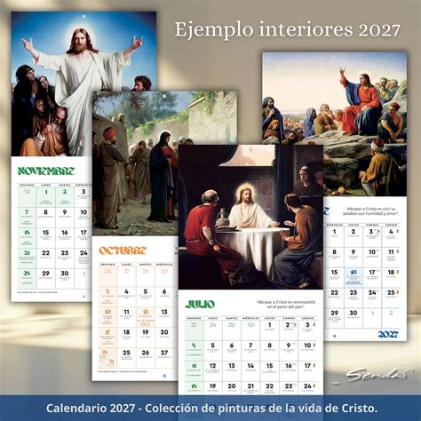 Calendario Pared Católico 2027 Sendas Calendarios