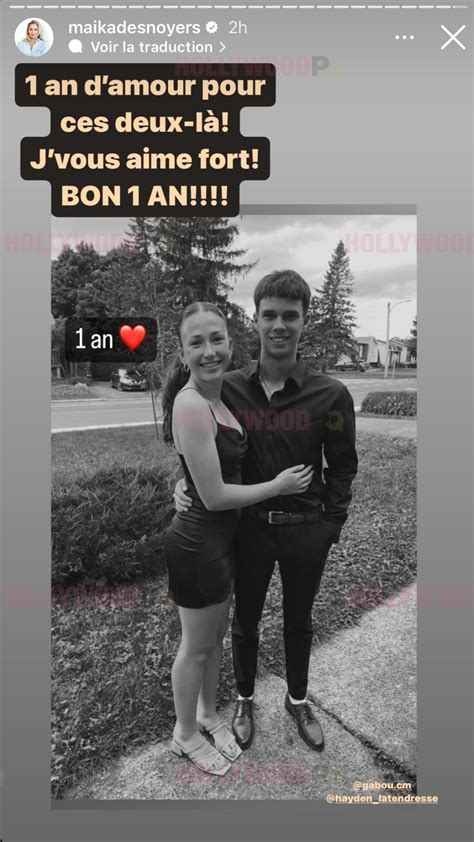 Une journée importante pour le fils de Maïka Desnoyers Hollywoodpq