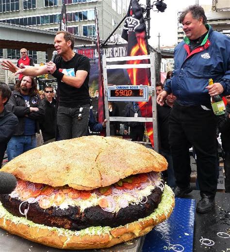 Largest Hamburger World Record Set By Chef Ted Reader