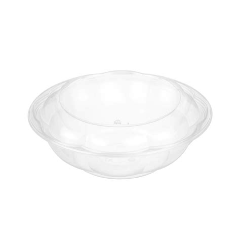 Vezee 64 Oz Disposable Bpa Free Rose Bowl Salad Containers With Lids
