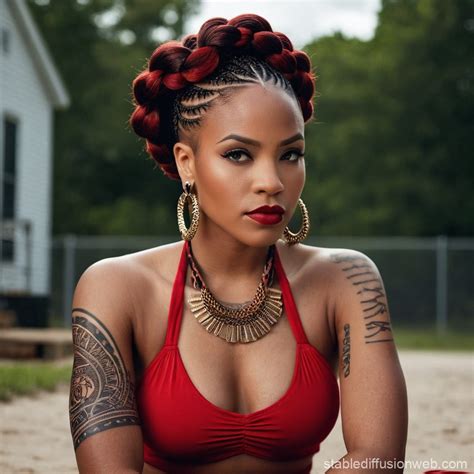 African American Woman Portrait Cinematic Stable Diffusion Online