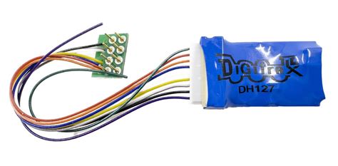 Digitrax Dh Dh127p Mobile Decoder 9 Pin Socket With Digitrax Rails