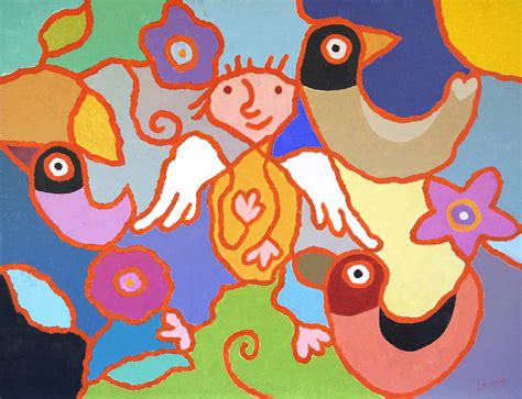 Michael Leunig An Angel Arrives Beechworth Contemporary Art Space