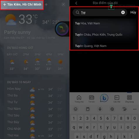 Hướng Dẫn Xem Thời Tiết Trên Bing Ai Android Và Ios Siêu Tiện Lợi