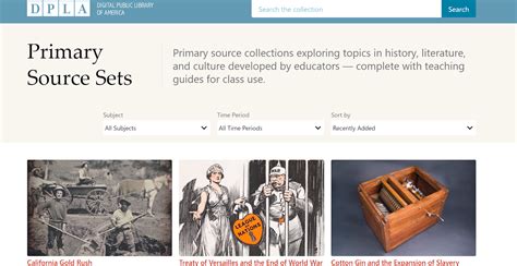 Great Sets Of Primary Source Documents For Us History Lessons Free