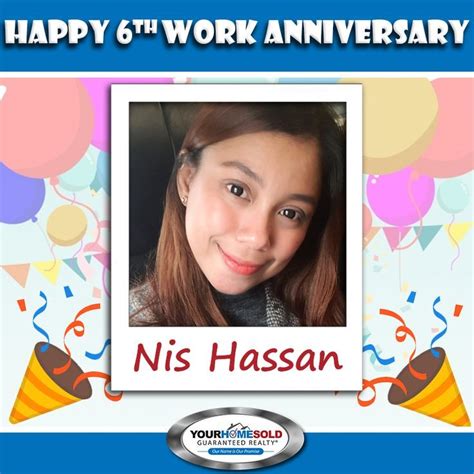 Happy 6th Work Anniversary Work Anniversary Happy Anniversary Happy