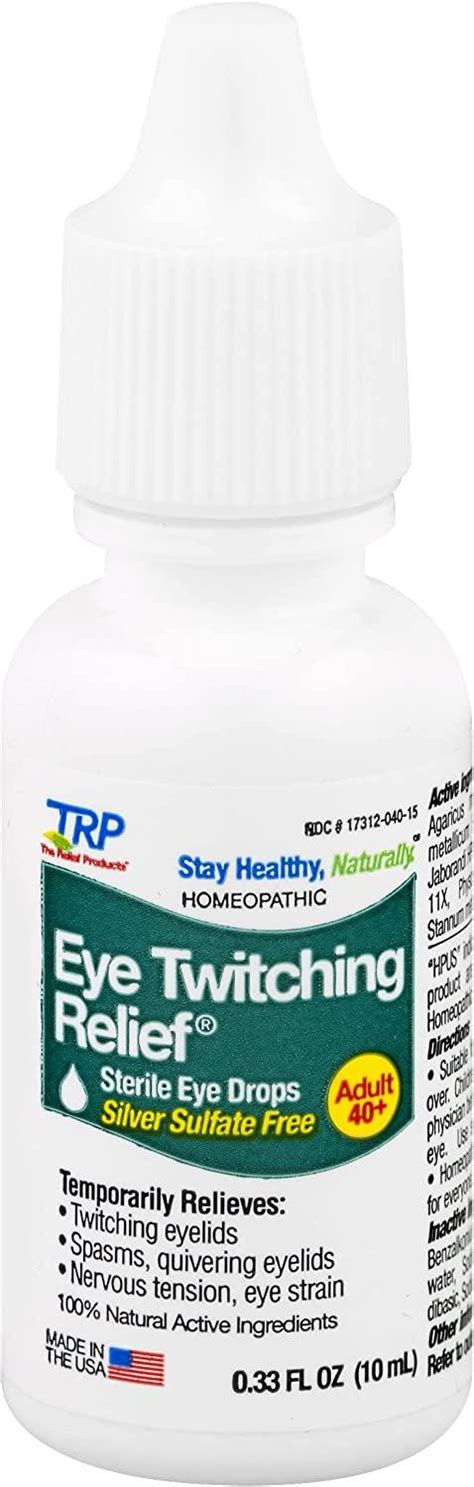 Relief Products Eye Twitching Relief Drops Soothing Eye Drops For