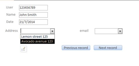 Vba Combo Box In Form Access 2010 Retrieving Values From 2 Different Fields Stack Overflow