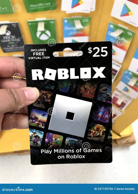 Carte Cadeau Roblox En 2020 Photo éditorial - Image du jouet, cadeau ...