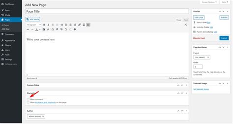 Pages In Wordpress How To Create And Add A Page