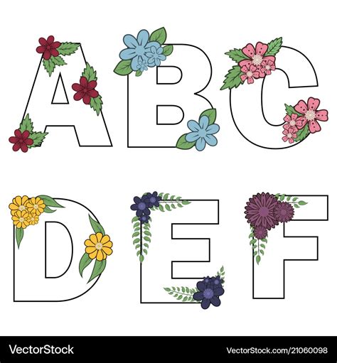 Floral Alphabet Printables