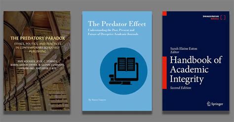 Three Books Which Address Predatory Publishing Ethical Publishing