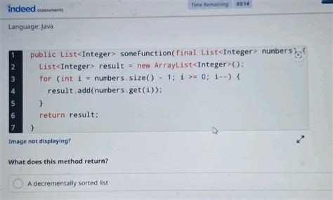 Indeed Assessments Time Remaining 0314 StudyX