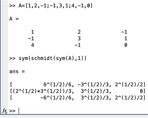 Matlab斯密特schmidt正交化 知乎
