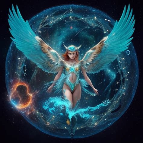 Premium Ai Image Seraphic Figure Woman Wings Oracles