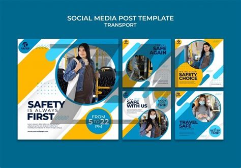 دانلود فایل لایه باز قالب پست شبکه های اجتماعی حمل و نقل دانلود رایگان فایل لایه باز، Psd