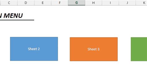 Excel Vba Création Dun Menu Principal