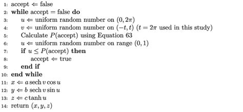 The Mercator Coordinate Area Rejection Algorithm On An Ellipsoid With
