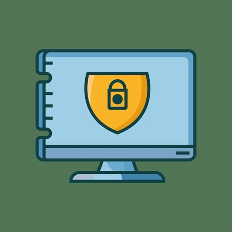Premium Vector Computer Security Vector Illustration