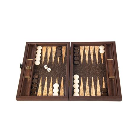 Premium Handcrafted Natural Cork Backgammon Set With Cube Design And Olive Wood Checkers