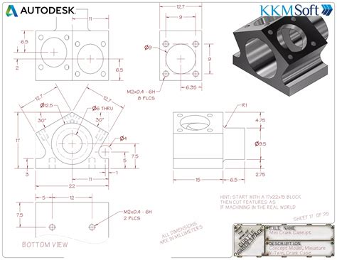 Autodesk Inventor Practice Part Drawings Pdf