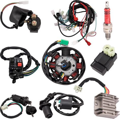 Hooto Complete Wiring Harness Kit For Atv 4 Stroke Atv Desertcart