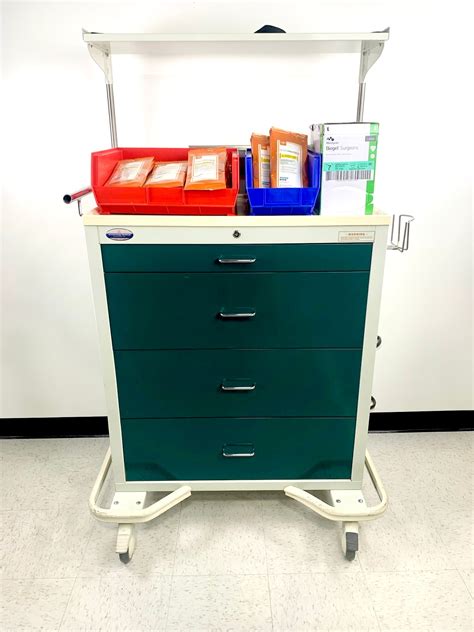 Crash Cart A Armstrong With Green Drawers Heritage Props La