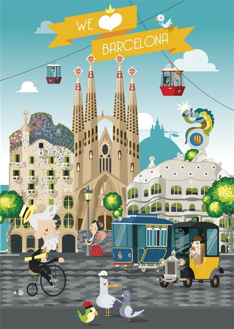 Pin de Alexa G en Хочу здесь побывать Barcelona españa Carteles de