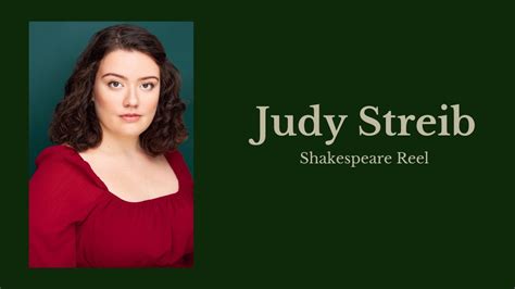 Judy Streib Shakespeare Reel Youtube
